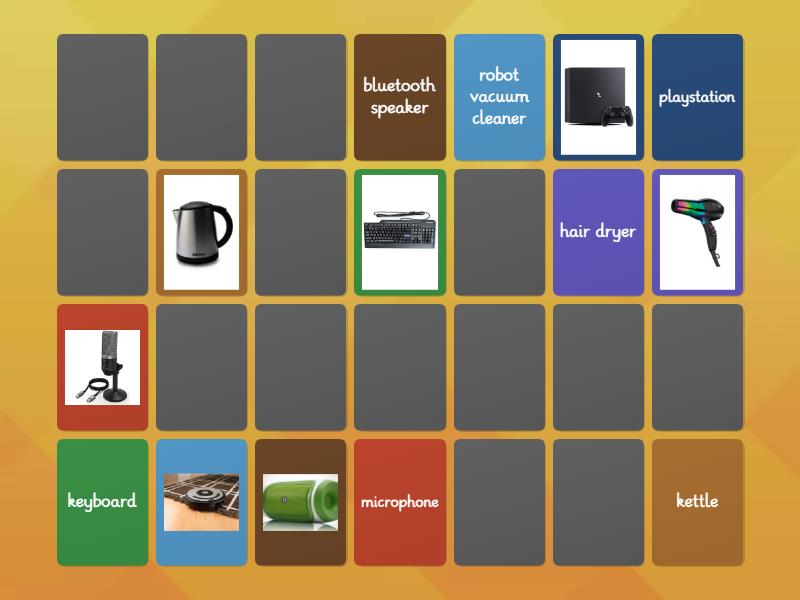 Gadgets - memory game - Matching pairs