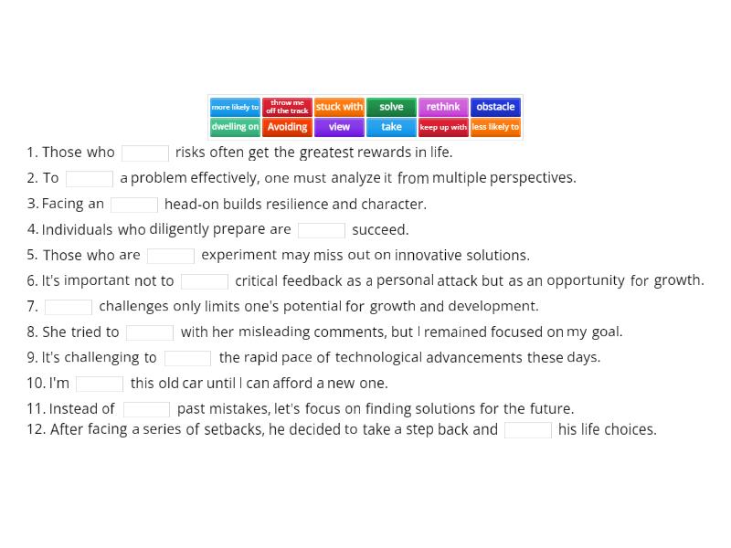 growth mindset - Complete the sentence