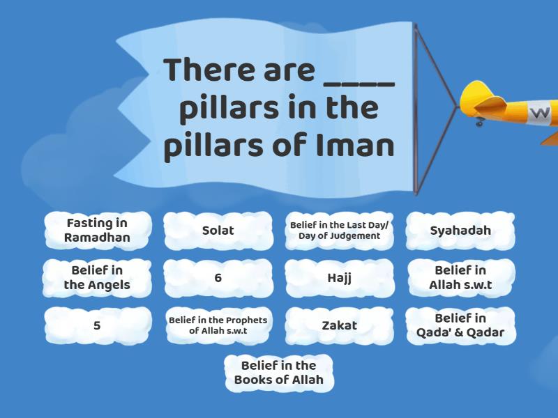 Pillars of Iman & Pillars of Islam - Find the match