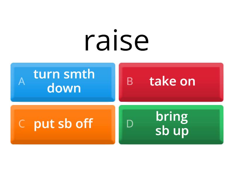 Multi-word verbs (part 2) - Quiz