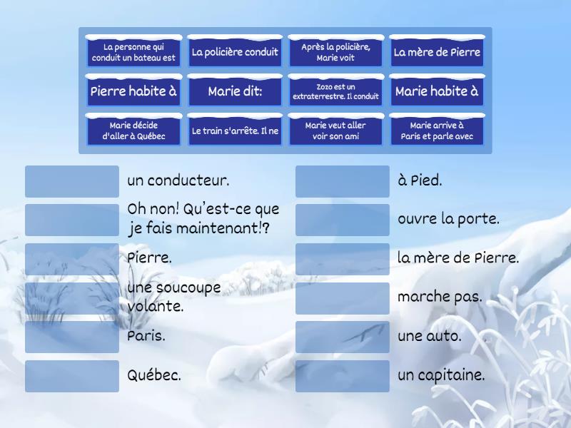Comment y aller? - Match up