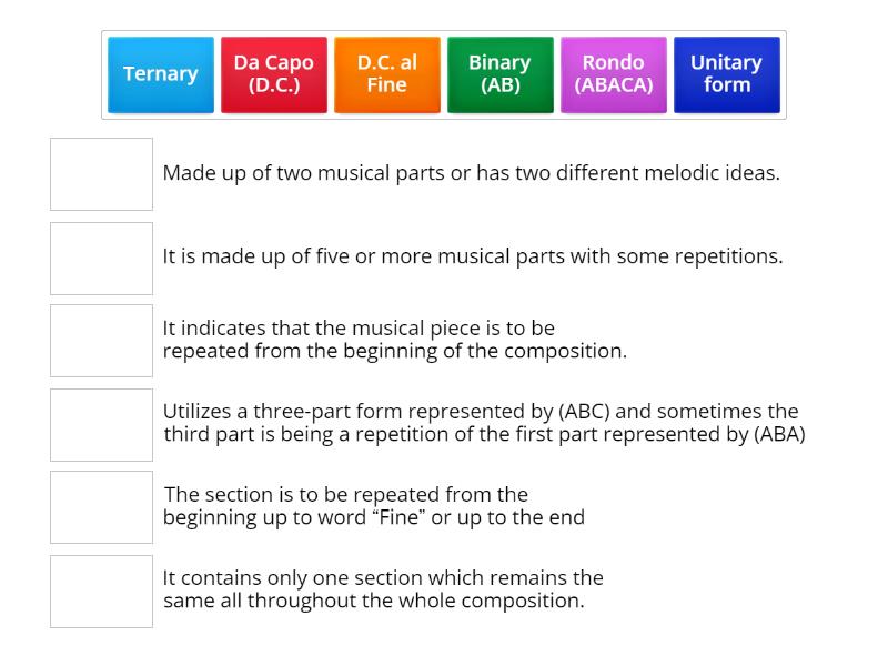 Musical Form - Une las parejas