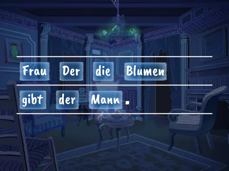 Menschen A2.2 Verben mit Dat und Akk Stellung der Objekte - Unjumble