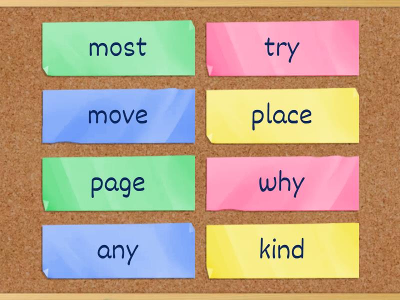 Week 6 Red Words - Heggerty - Flip tiles