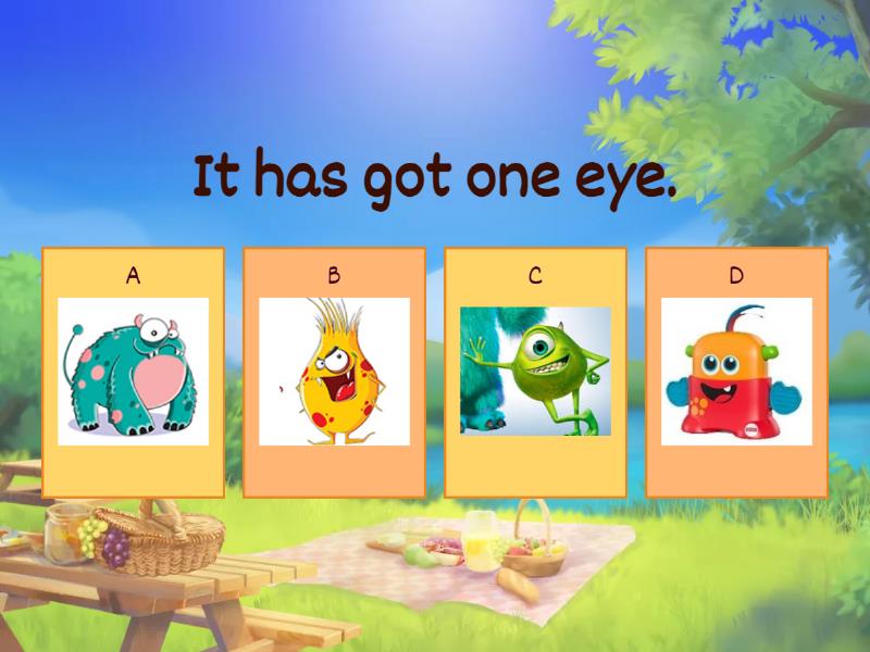 Grammar & Vocabulary with monsters (for elementary) - Quiz