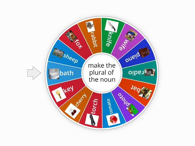 Plural nouns - Random wheel