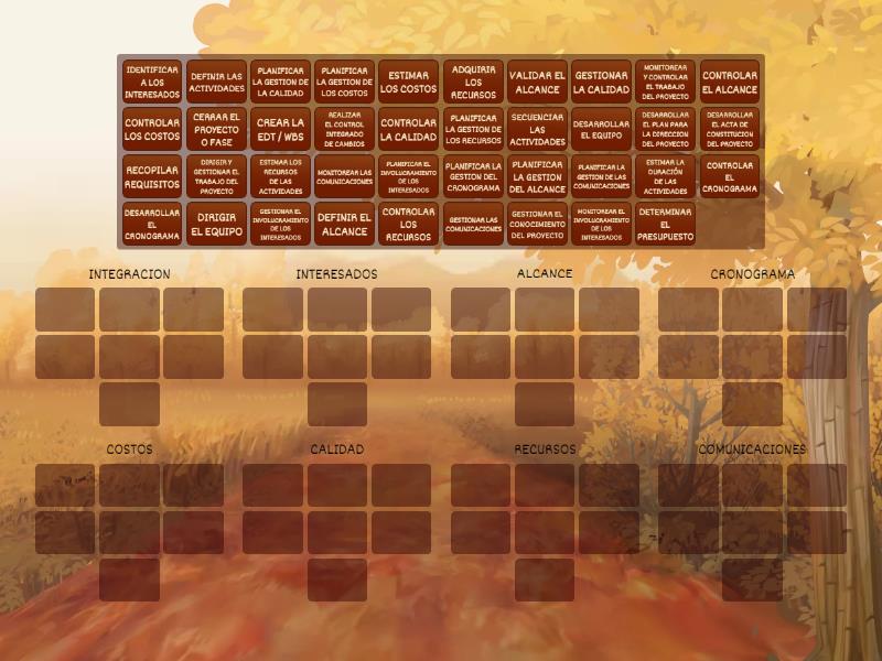 FLUJO DE PROCESOS EN LOS PROYECTOS - Group sort