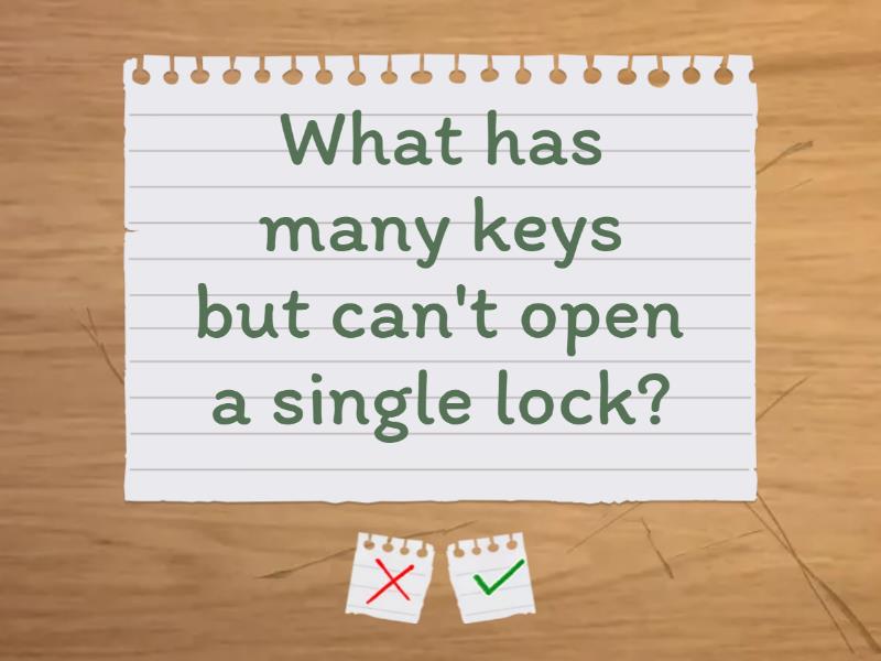 RIDDLES - Flash cards