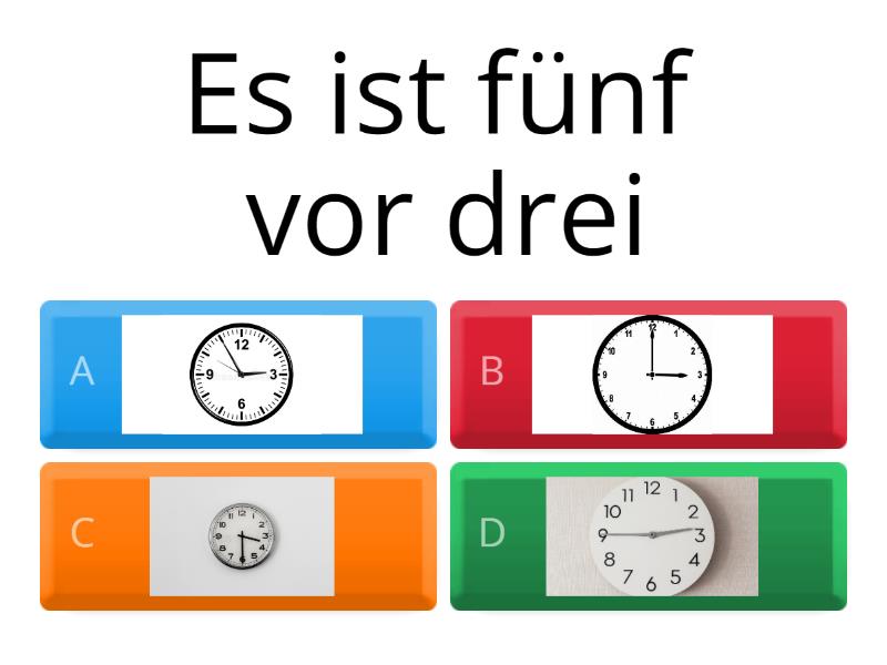 informelle UHRZEIT - Quiz