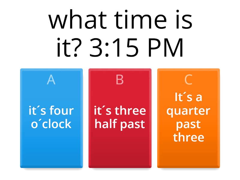 WHAT TIME IS IT? - Quiz