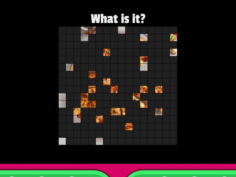 Food guessing game - Acertijo visual