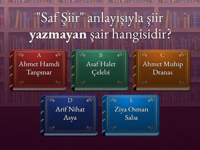 saf öz şiir zeynep - Quiz