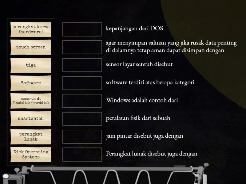 Quiz Informatika Kelas 8 - Match up