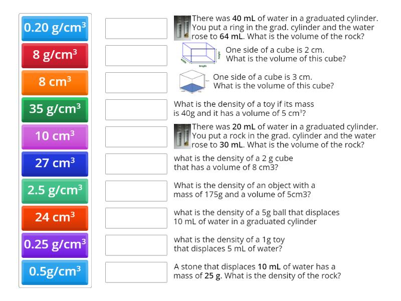 Density Calculations - Match up
