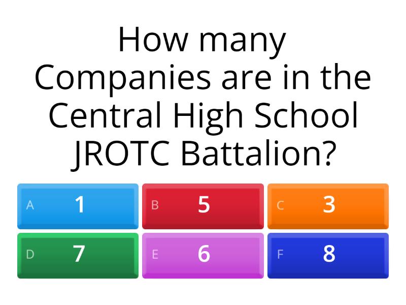 Central HS JROTC 2024-2025 - Quiz