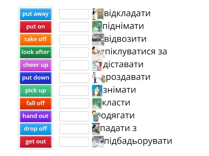 FF5 Unit 7 Phrasal verbs - Match up