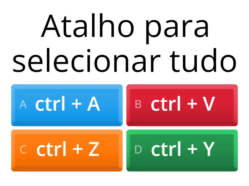 Atalhos do teclado - Informática Básica - Quiz