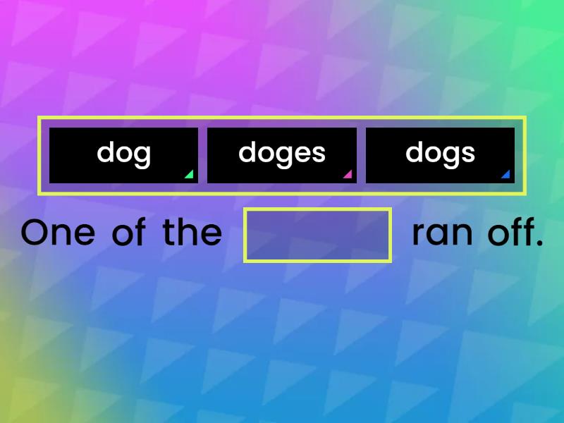 1.6 Missing Word suffixes - Completa la oración