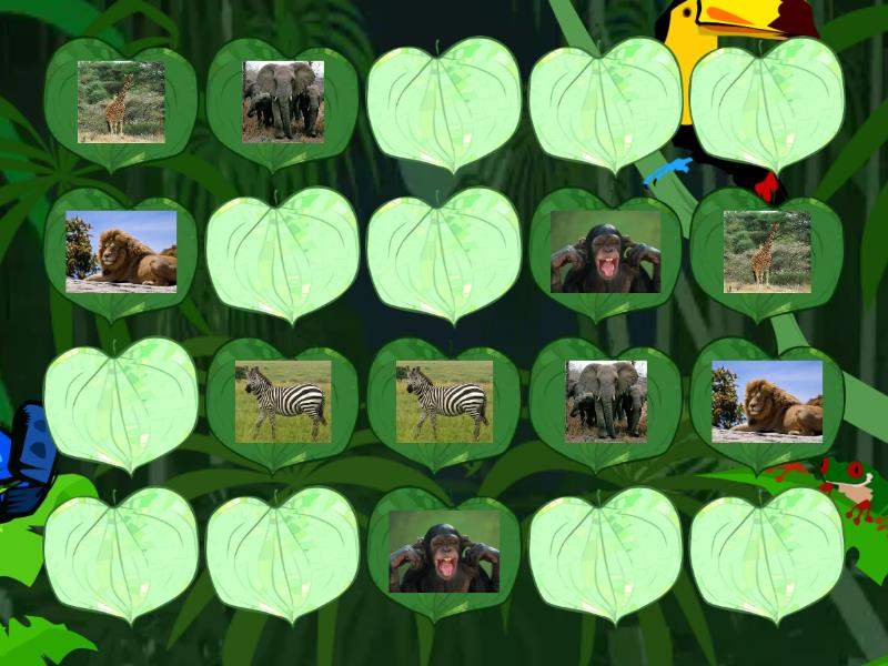 Animals memory game - Parejas