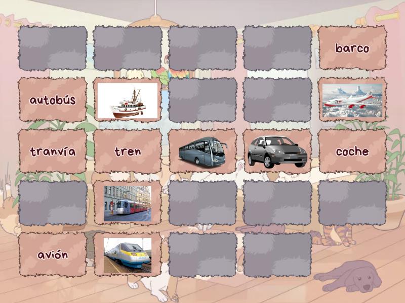 Medios de transporte - Matching pairs