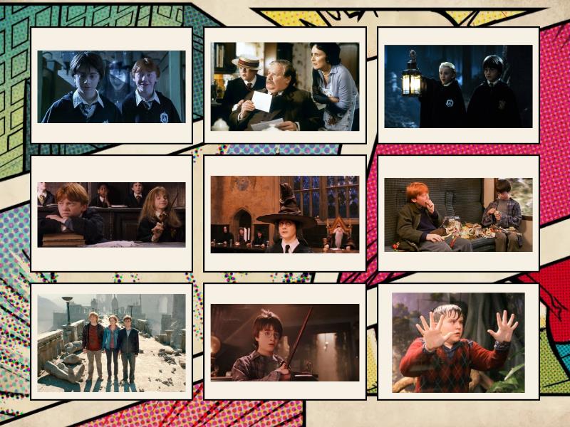 Present perfect Movies - Flip tiles