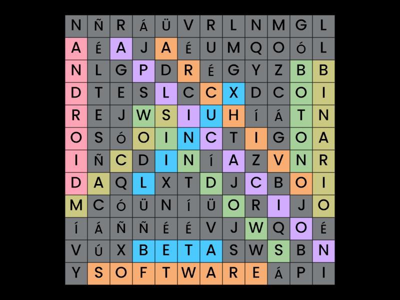 Descubre las palabras relacionadas con el Software - Wordsearch