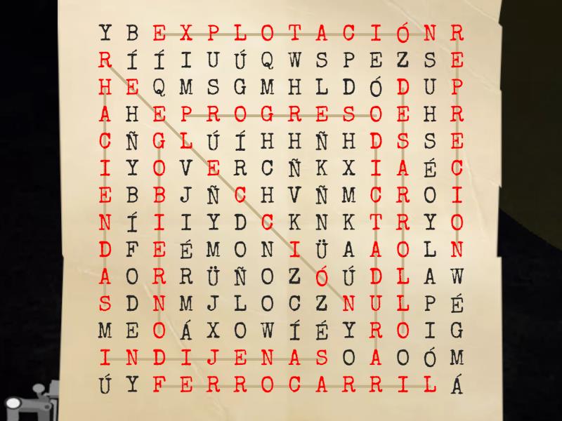 del periódico - Sopa de letras