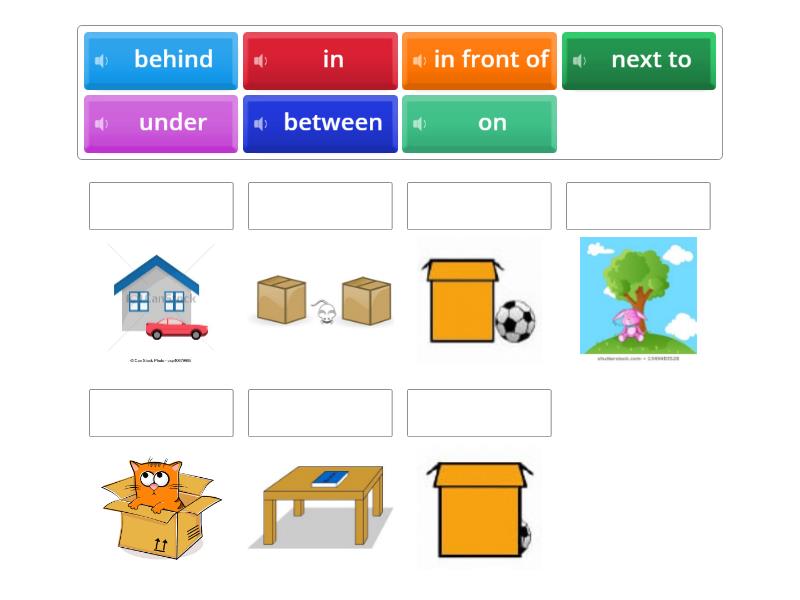 Prepositions - Match up