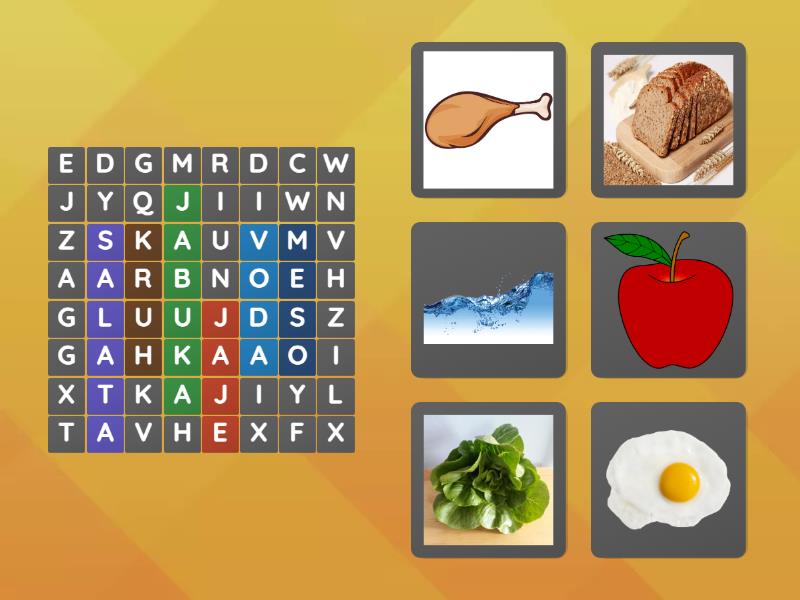 ZDRAVA I RAZNOLIKA PREHRANA - Wordsearch