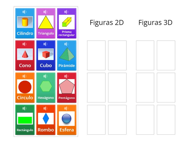 Figuras 2D y 3D - Ordenar por grupo