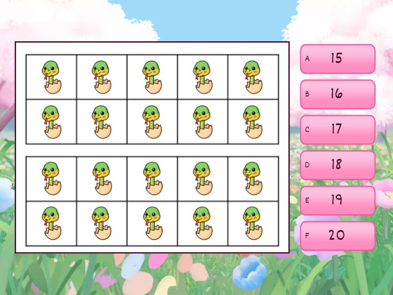 Counting Groups 1-20 - Quiz