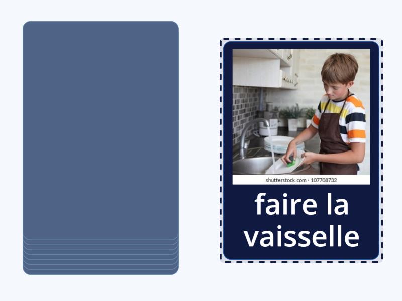 expressions avec le verbe 'faire' - Speaking cards