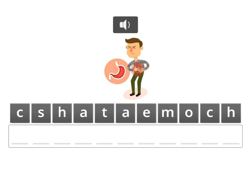 Kid's Box 3 Unit 5 - Health problems () - Anagram