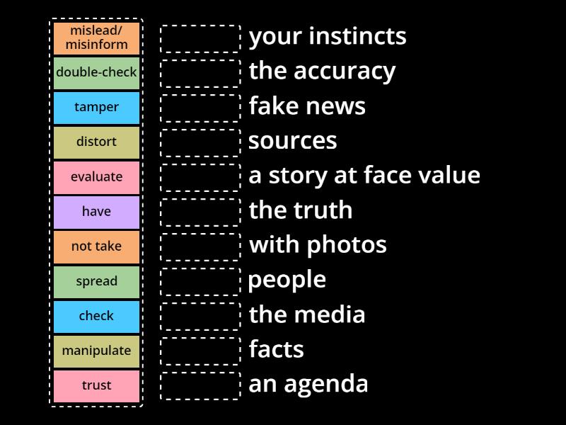 Fake news /Focus 4/unit 6 - Match up