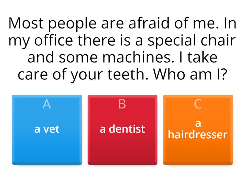 Jobs - Guess the Job - Quiz