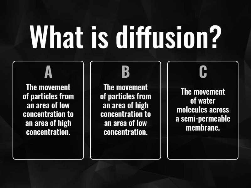 Diffusion ex 1 (level 1 ) - Cuestionario