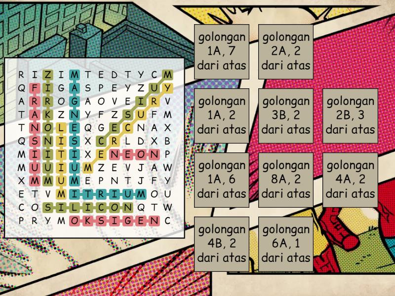 game tabel periodik - Wordsearch