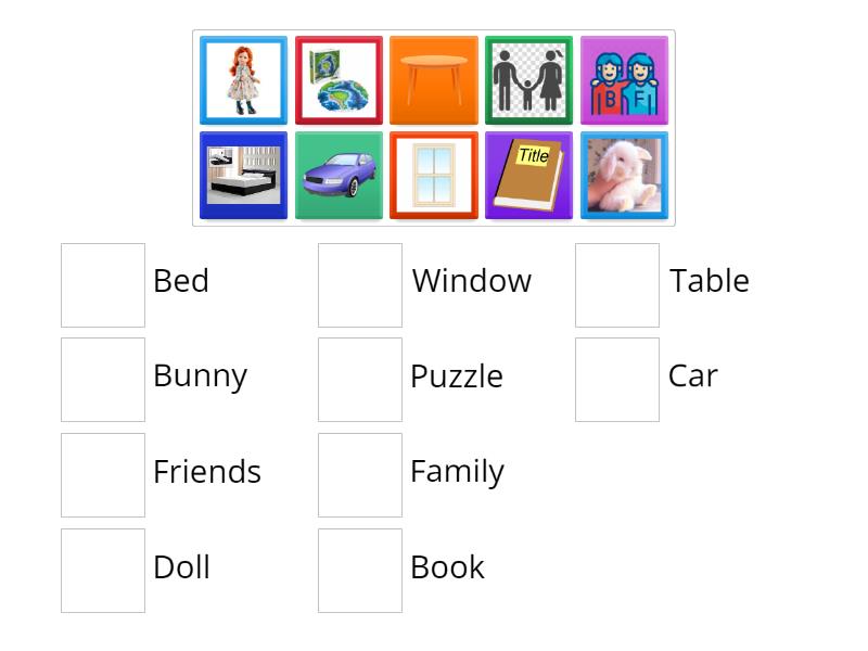 Match photos to their names - Match up
