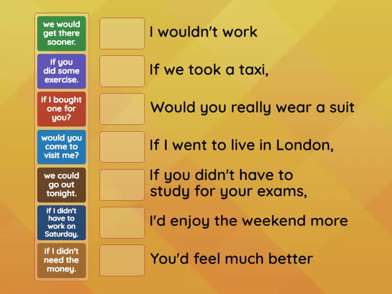 Conditional II - Match up