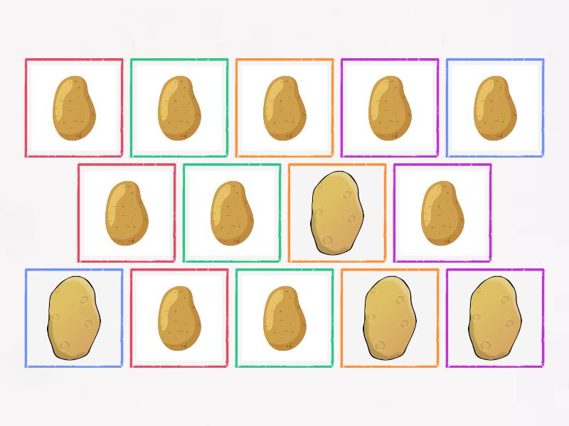 Word Potato - Irregular words - Flip tiles