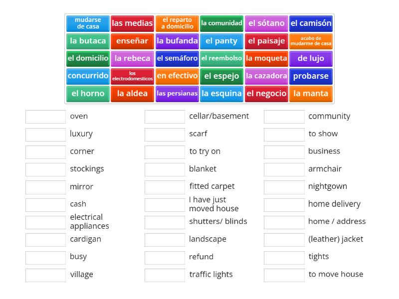 AQA GCSE Unit 5 HIGHER ONLY (part 1) - Match up