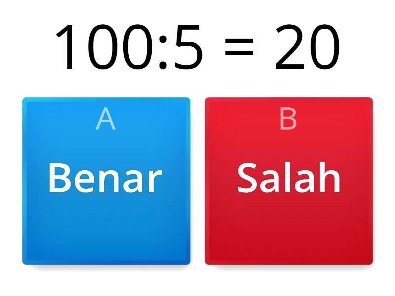 Permainan Benar Atau Salah - Quiz