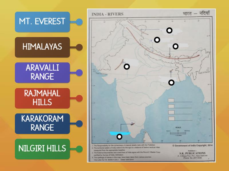 MOUNTAIN MAP 2021 - Labelled diagram