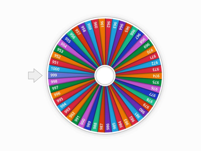 Números: 951-1000 - Random wheel