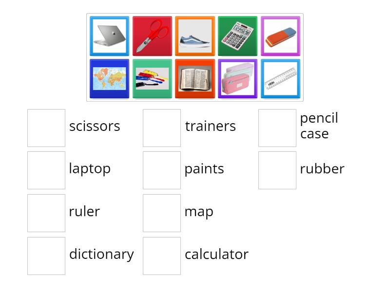 go getter 2 school things - Match up