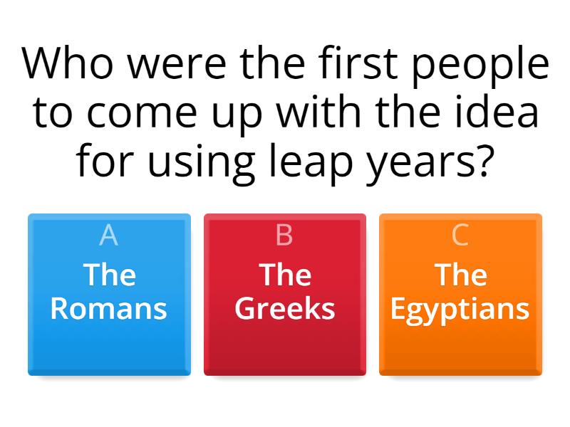 Leap Year Trivia - Quiz