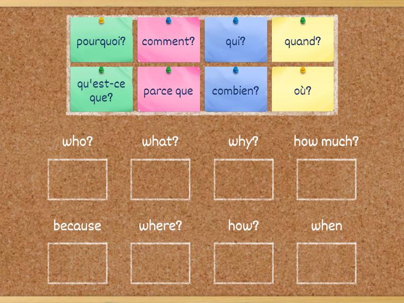 Les questions - Group sort