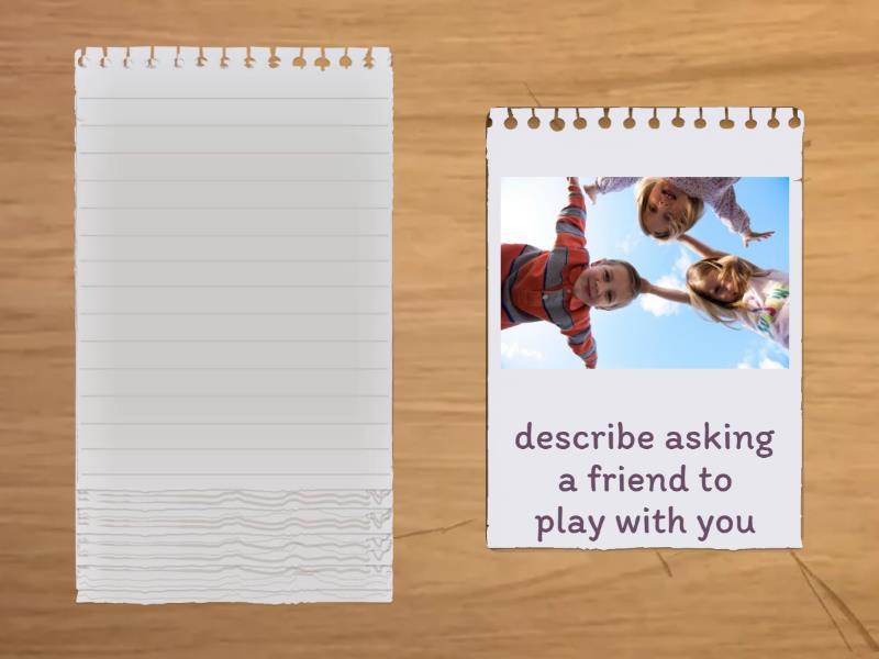 Describing common events - Speaking cards