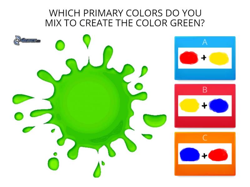 THE SECONDARY COLORS - Quiz