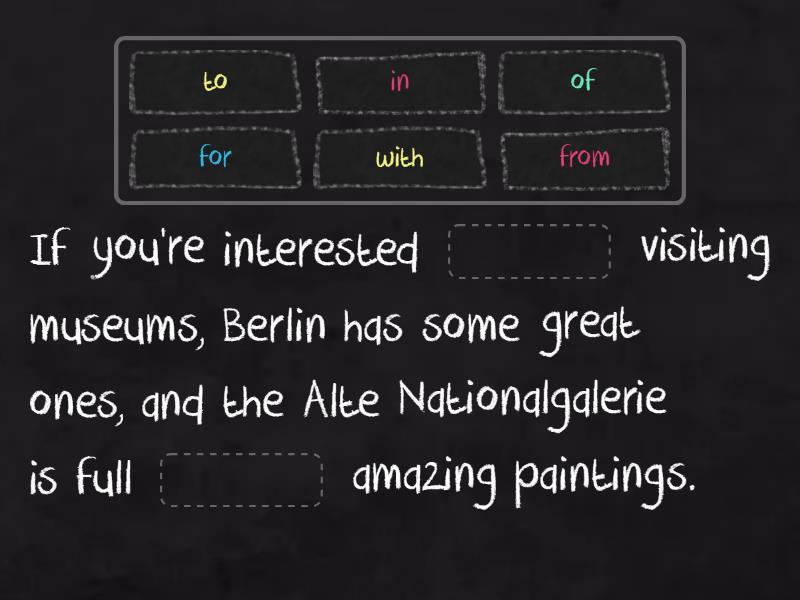 7C-2c Adjectives + prepositions - Completar la frase